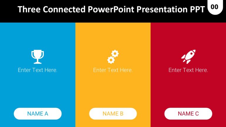 Three Connected PowerPoint Presentation PPT : 100% Editable PPTx