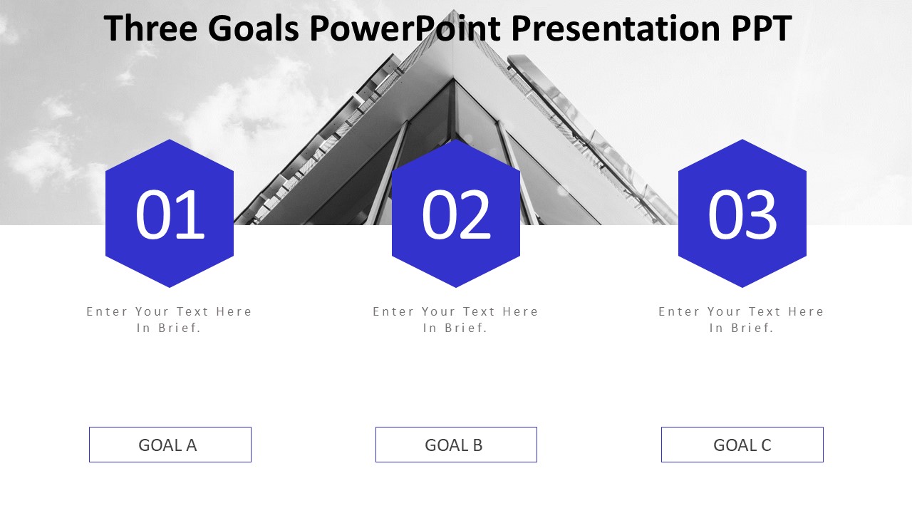 Three Goals PowerPoint Presentation PPT - PPTUniverse