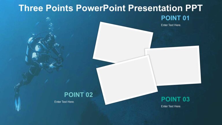 Three Points PowerPoint Presentation PPT : 100% Editable PPTx