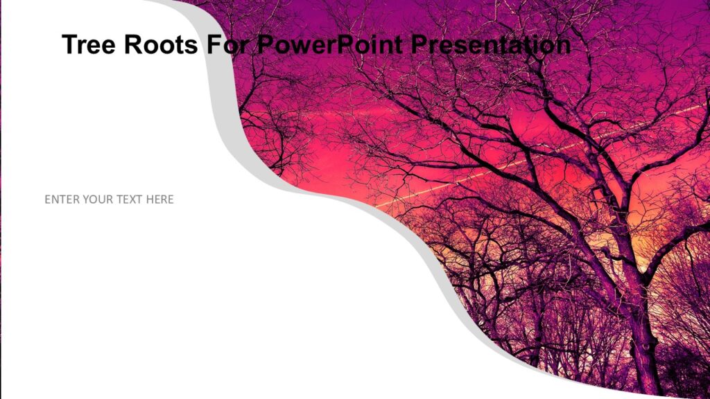 Tree Roots For PowerPoint Presentation : 100% Editable PPTx