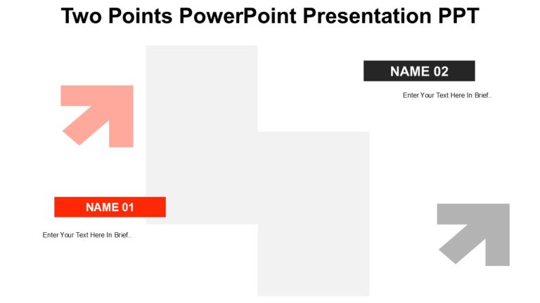 Two Points PowerPoint Presentation PPT : 100% Editable PPTx