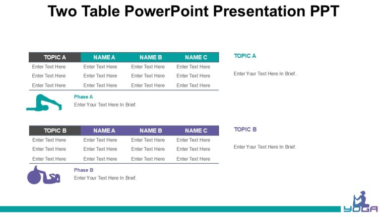 Two Table PowerPoint Presentation PPT - PPTUniverse