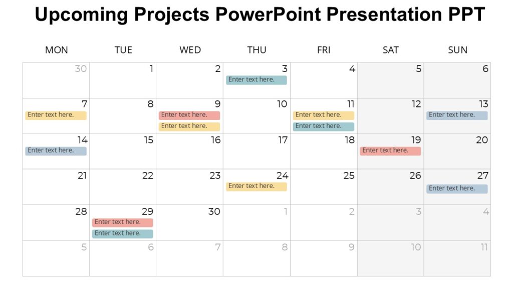 Upcoming Projects PowerPoint Presentation PPT - PPTUniverse