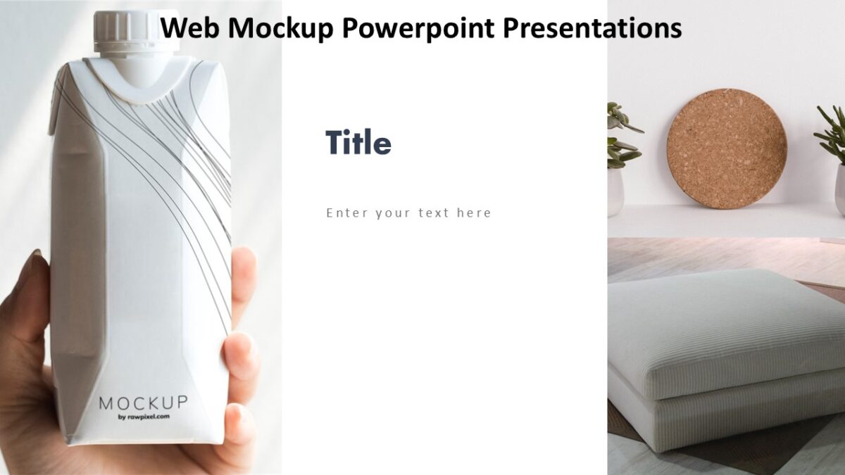Web Mockup Powerpoint Presentations : 100% Editable PPTx
