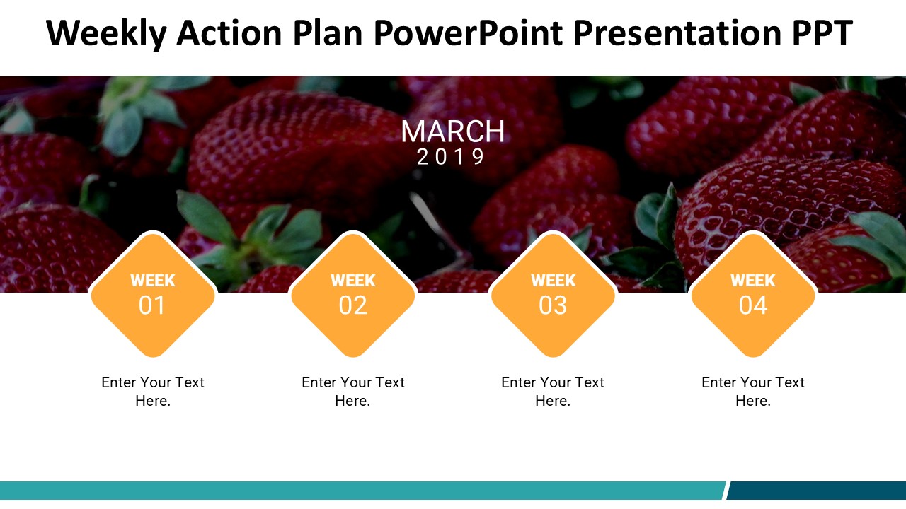 Weekly Action Plan PowerPoint Presentation PPT - PPTUniverse