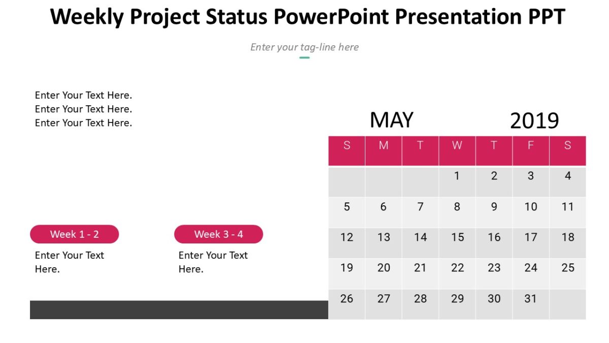 Weekly Project Status PowerPoint Presentation PPT - PPTUniverse