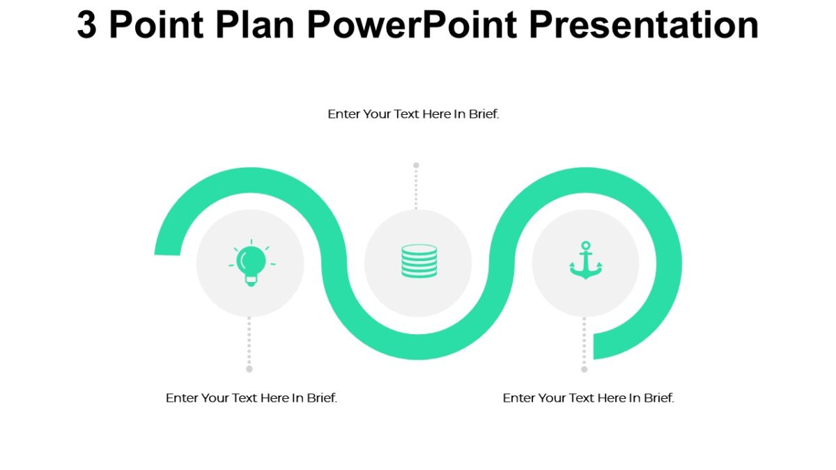 3 Point Plan PowerPoint Presentation : 100% Editable PPTx