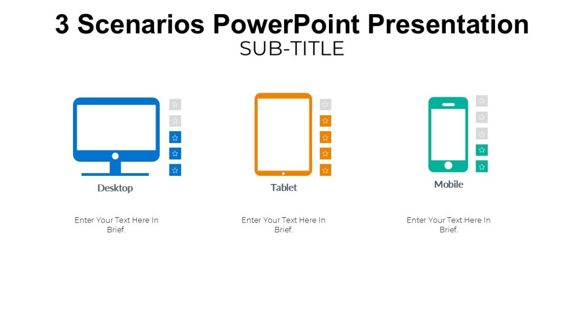 3 Scenarios PowerPoint Presentation - PPTUniverse