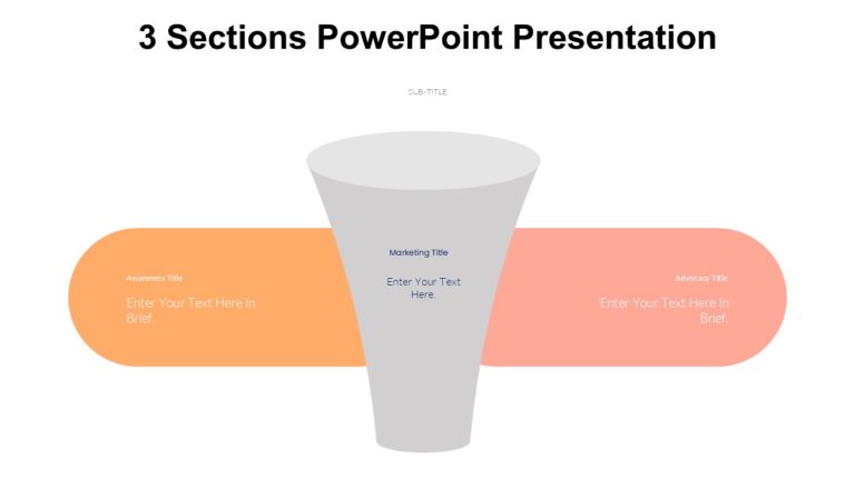 3 Sections PowerPoint Presentation - PPTUniverse