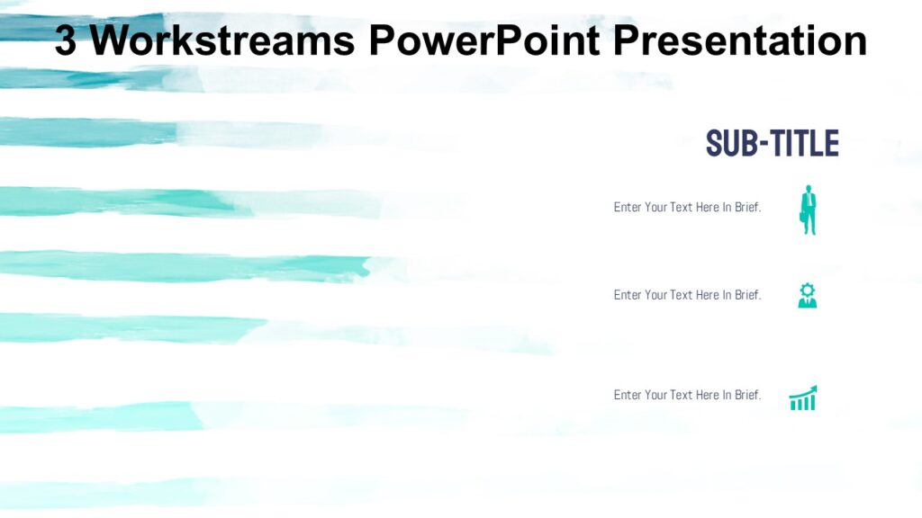 3 Workstreams PowerPoint Presentation : 100% Editable PPTx