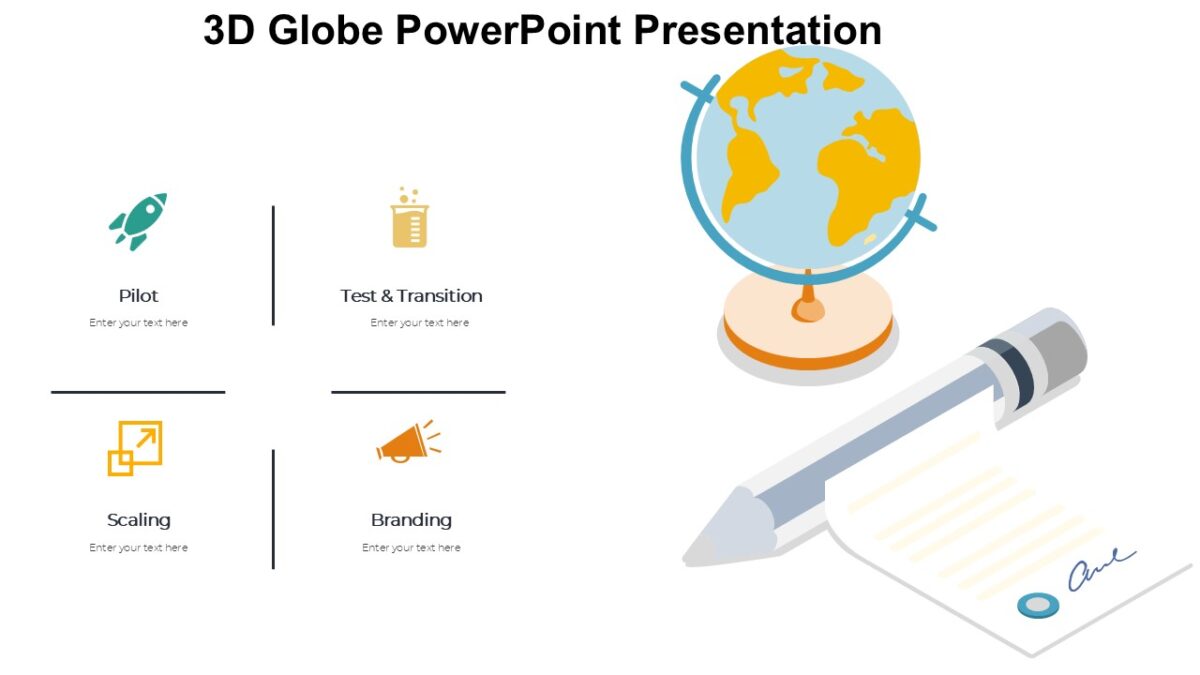 3D Globe PowerPoint Presentation - PPTUniverse