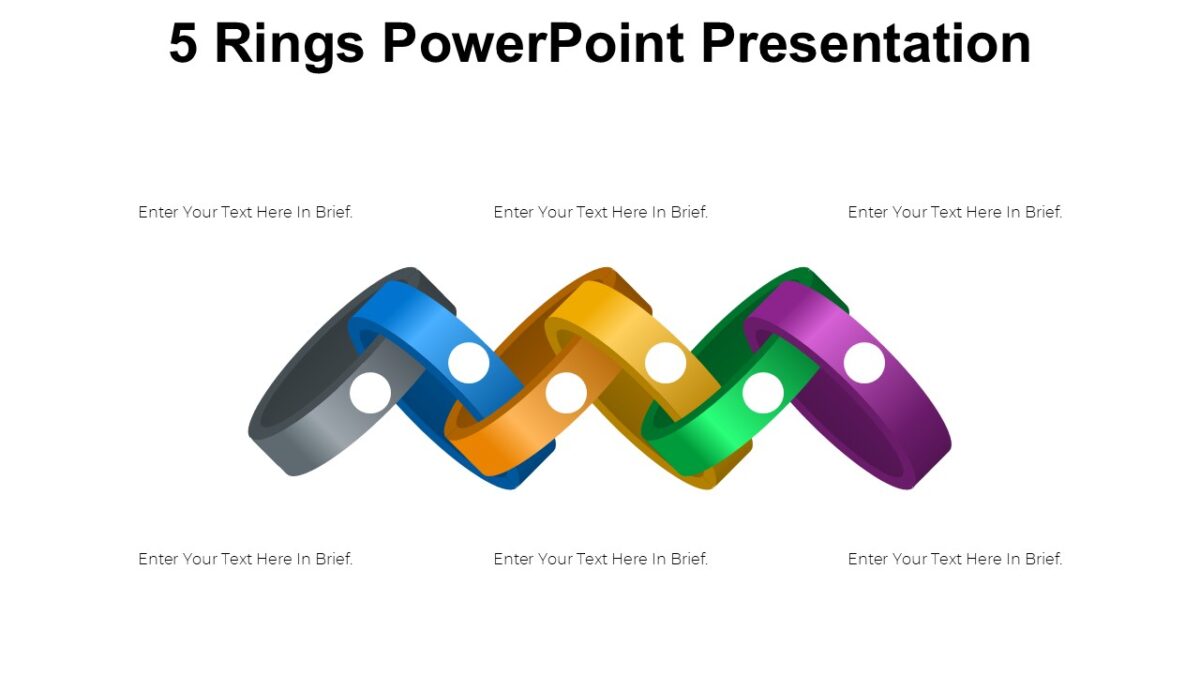 5 Rings PowerPoint Presentation : 100% Editable PPTx