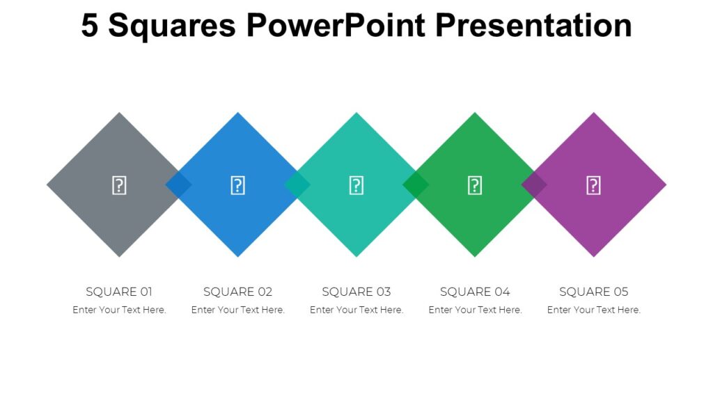 5 Squares PowerPoint Presentation - PPTUniverse