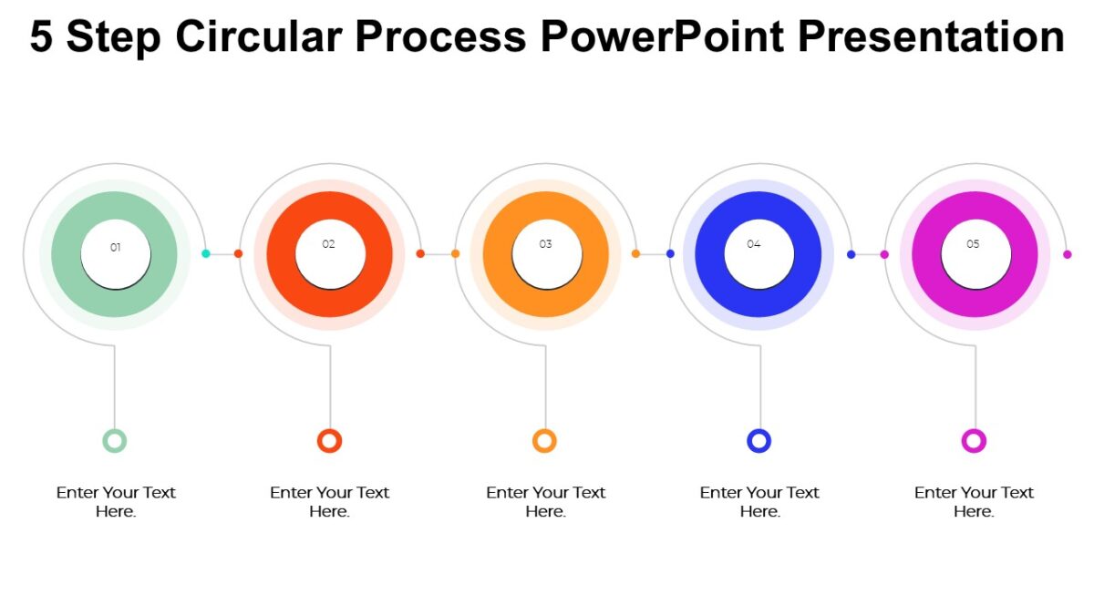 5 Step Circular Process PowerPoint Presentation - PPTUniverse