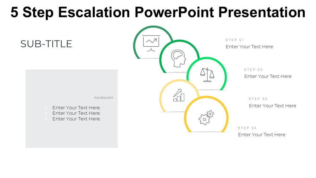 5 Step Escalation PowerPoint Presentation : 100% Editable PPTx