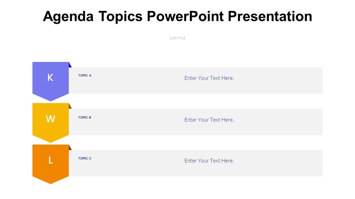 Agenda Topics PowerPoint Presentation - PPTUniverse