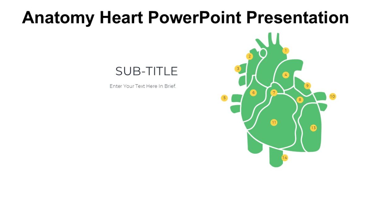 Anatomy Heart PowerPoint Presentation : 100% Editable PPTx