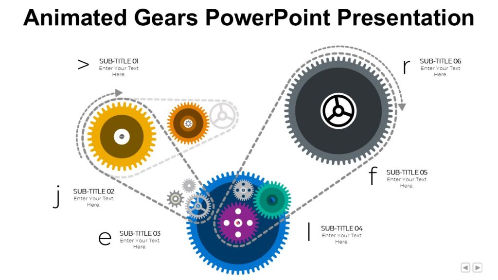 Animated Gears PowerPoint Presentation - PPTUniverse