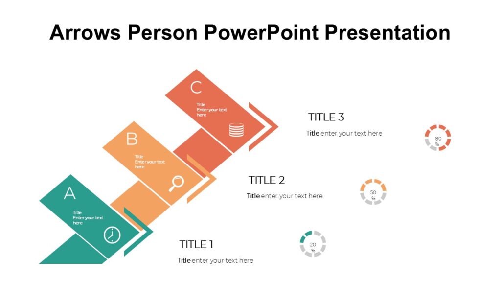Arrows Person PowerPoint Presentation : 100% Editable PPTx