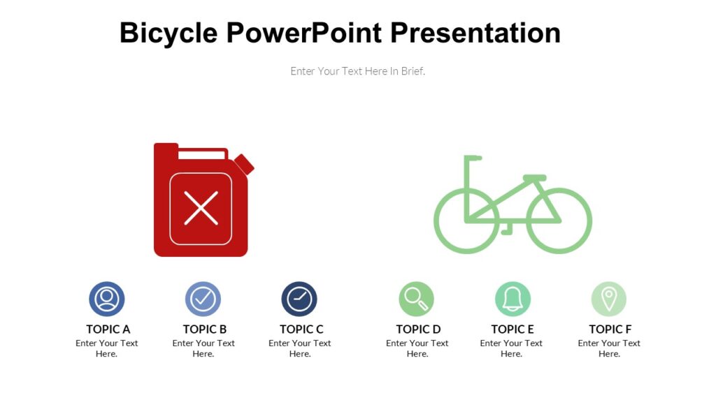 Bicycle PowerPoint Presentation : 100% Editable PPTx