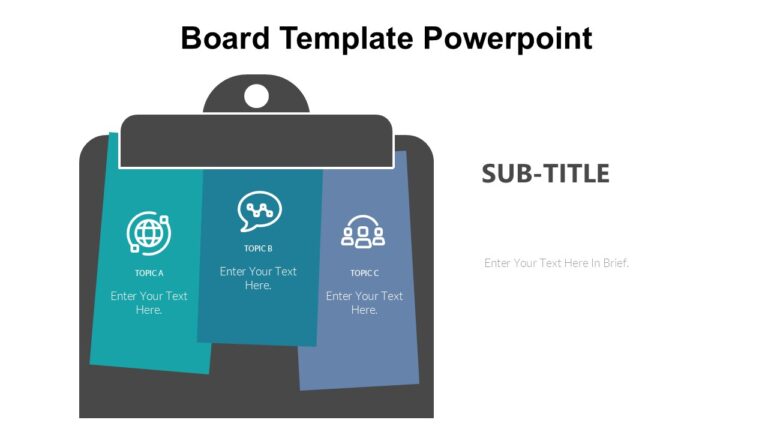 Board Template Powerpoint : 100% Editable PPTx