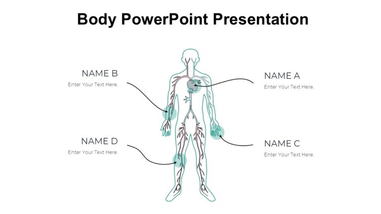 Body PowerPoint Presentation : 100% Editable PPTx