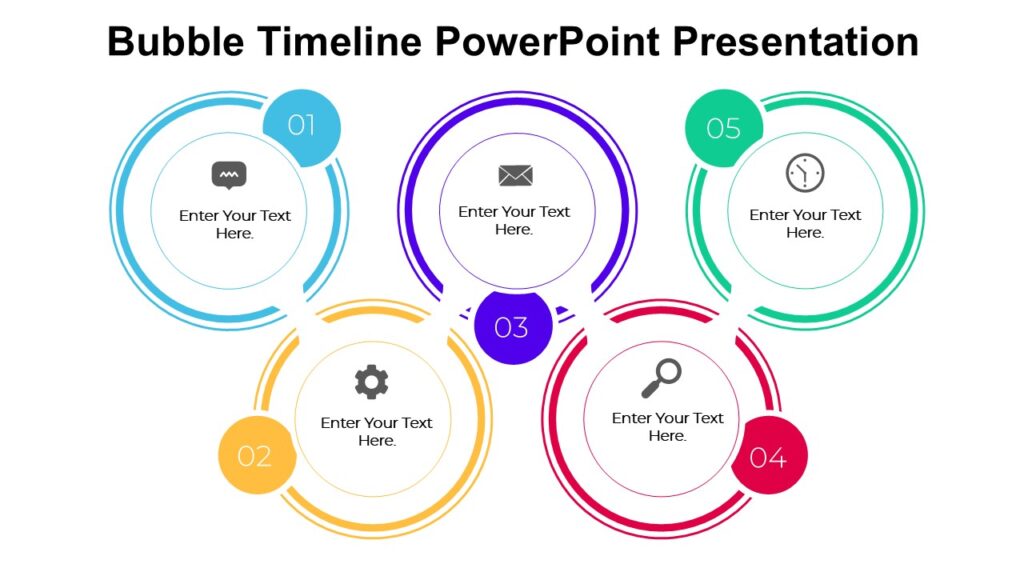 Bubble Timeline PowerPoint Presentation : 100% Editable PPTx