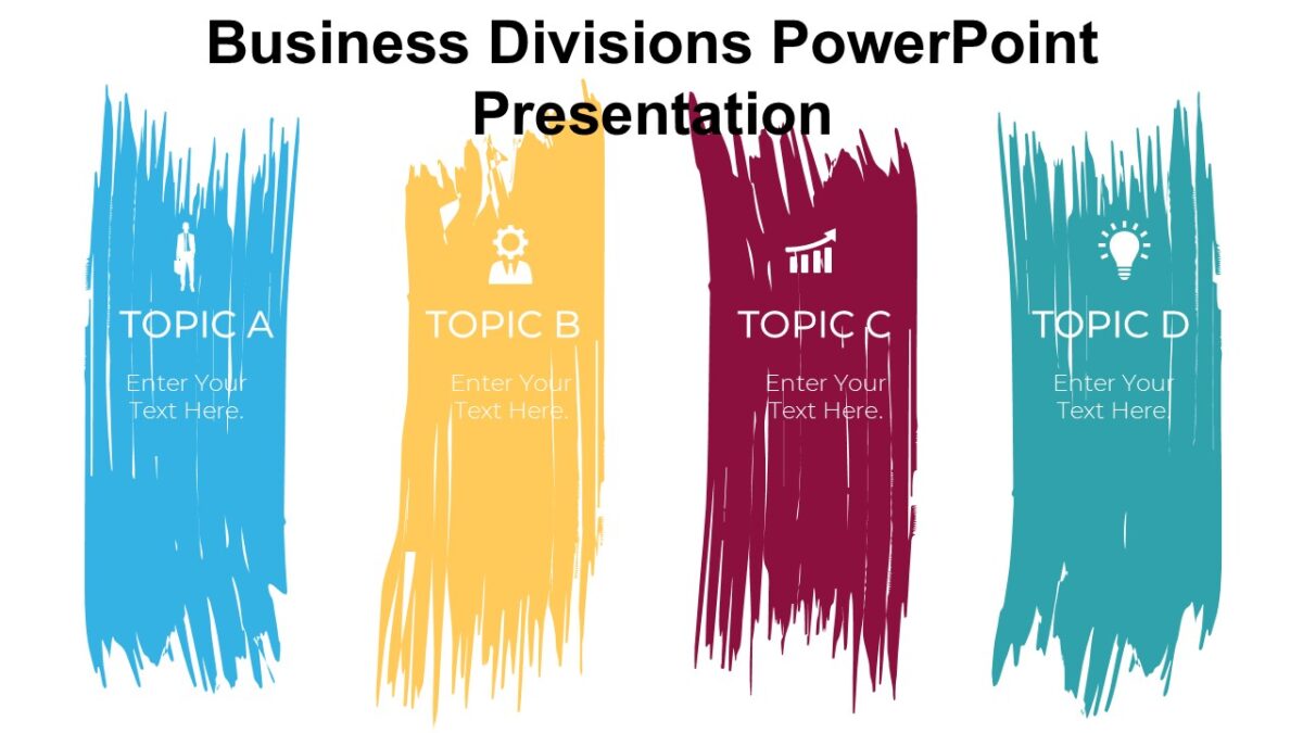 Business Divisions PowerPoint Presentation : 100% Editable PPTx