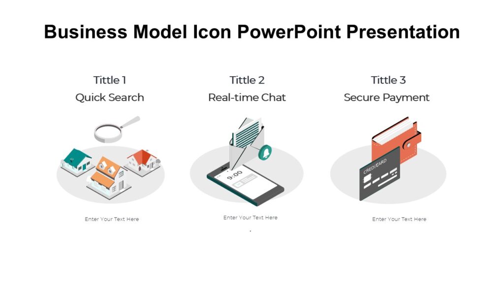 Business Model Icon PowerPoint Presentation - PPTUniverse