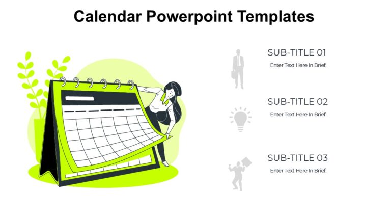 Calendar Powerpoint Templates : 100% Editable PPTx
