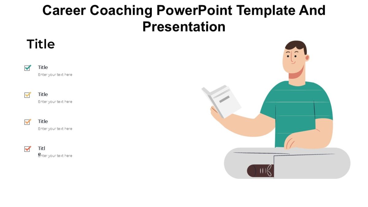 Career Coaching PowerPoint Template And Presentation : 100% Editable PPTx