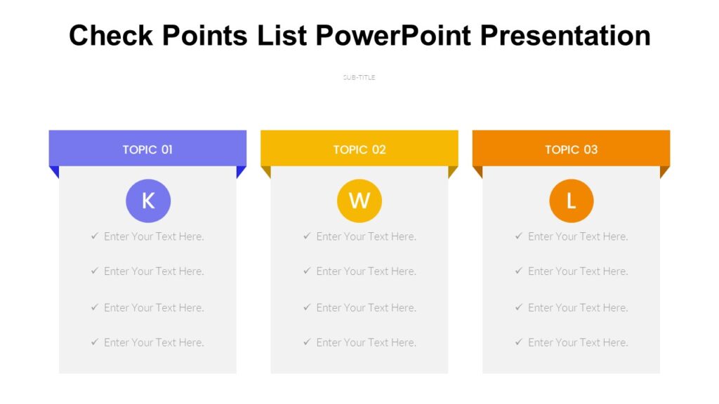 Check Points List PowerPoint Presentation : 100% Editable PPTx