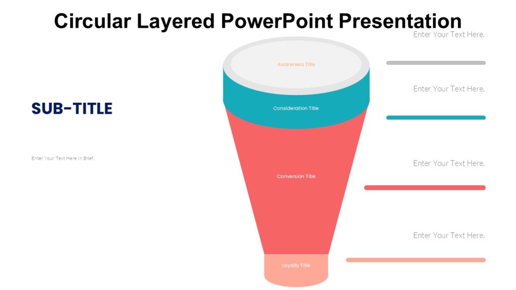 Circular Layered PowerPoint Presentation : 100% Editable PPTx