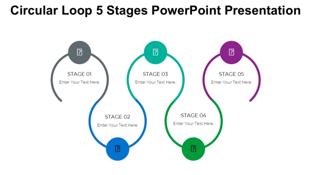 Circular Loop 5 Stages PowerPoint Presentation - PPTUniverse