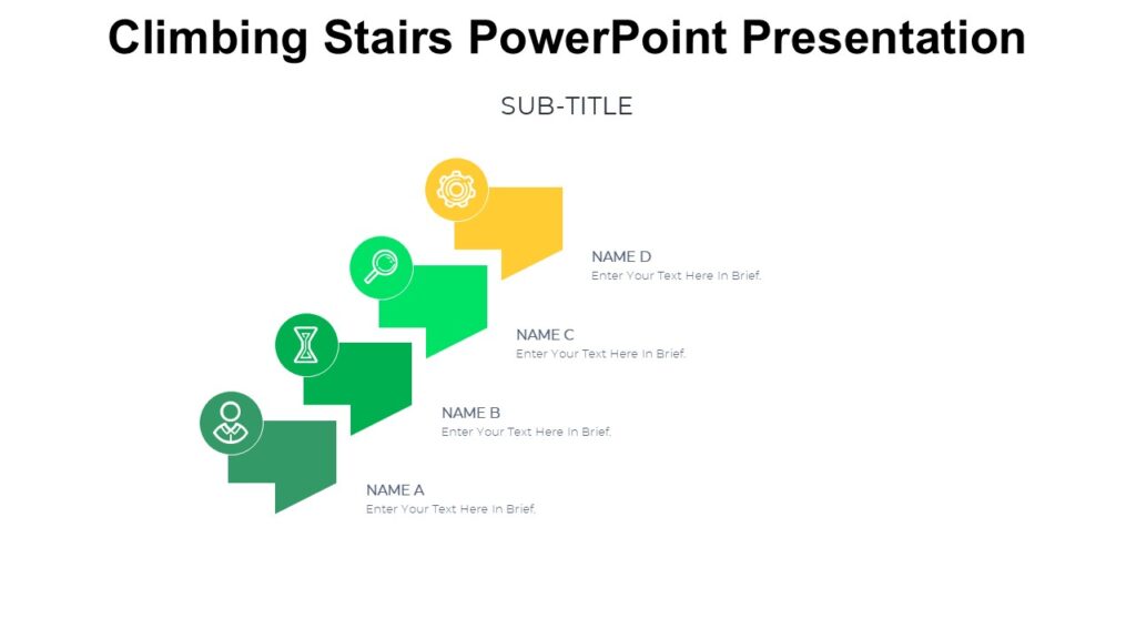 Climbing Stairs PowerPoint Presentation : 100% Editable PPTx