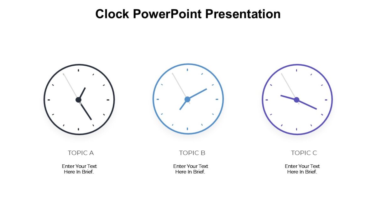 Clock PowerPoint Presentation : 100% Editable PPTx