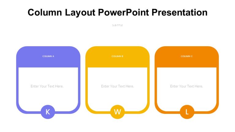 Column Layout PowerPoint Presentation : 100% Editable PPTx