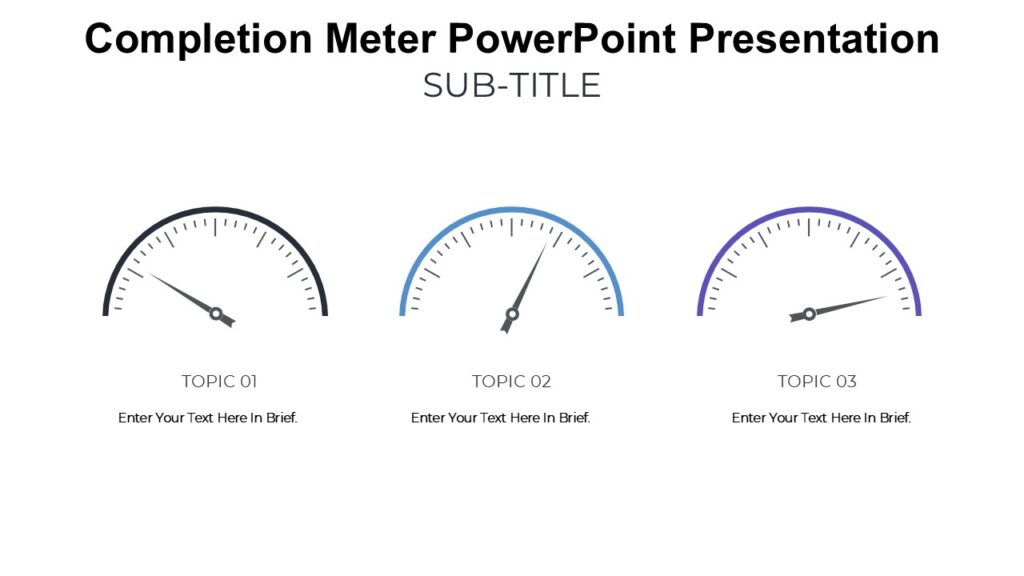 Completion Meter PowerPoint Presentation - PPTUniverse
