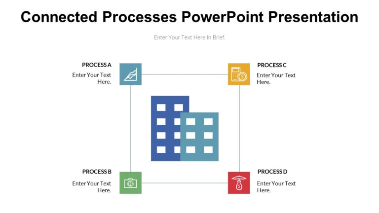 Connected Processes PowerPoint Presentation : 100% Editable PPTx