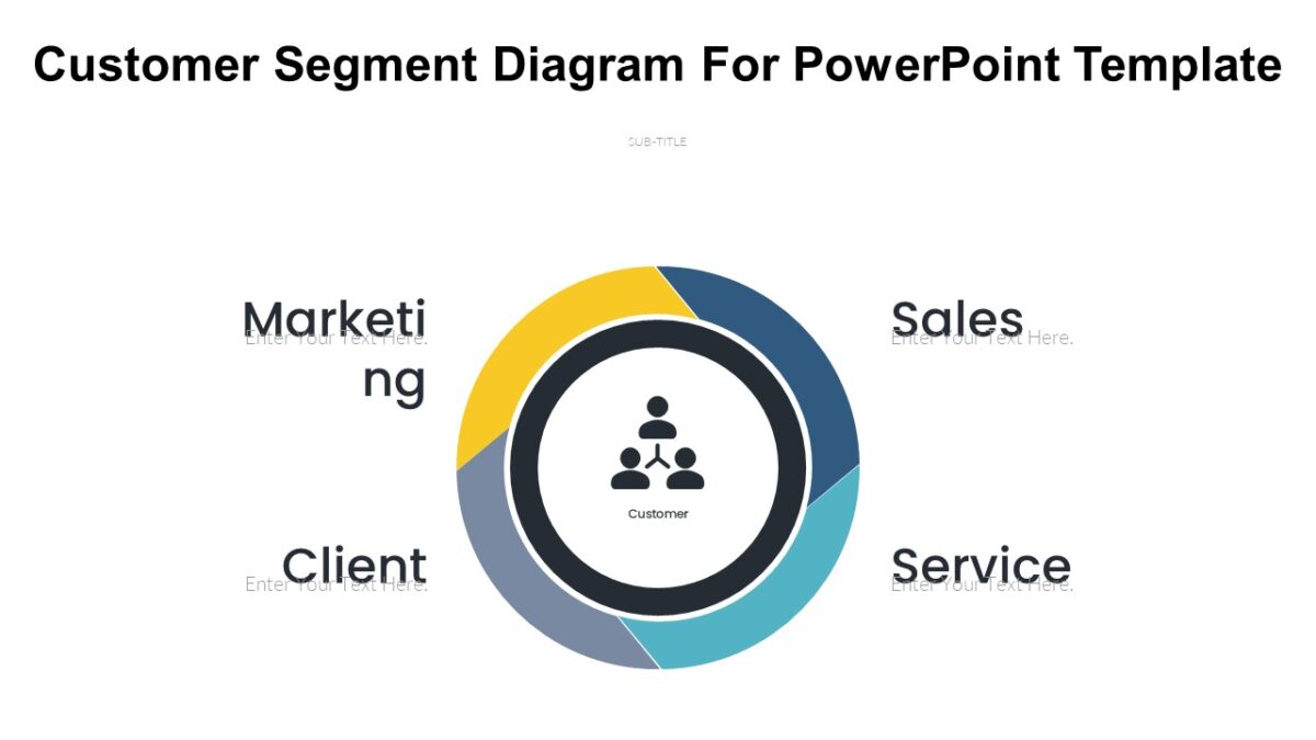 Customer Segment Diagram For PowerPoint Template - PPTUniverse