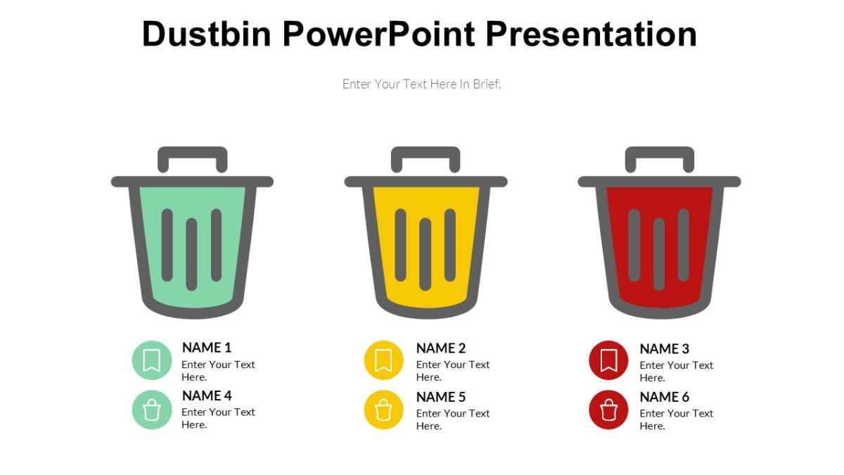 Dustbin PowerPoint Presentation : 100% Editable PPTx