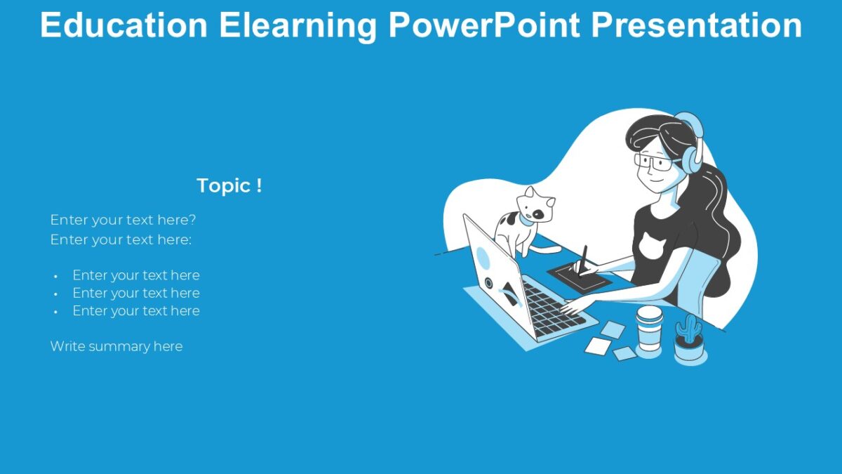 Education Elearning PowerPoint Presentation - PPTUniverse