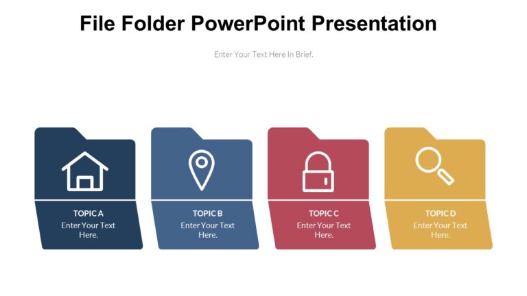 File Folder PowerPoint Presentation : 100% Editable PPTx