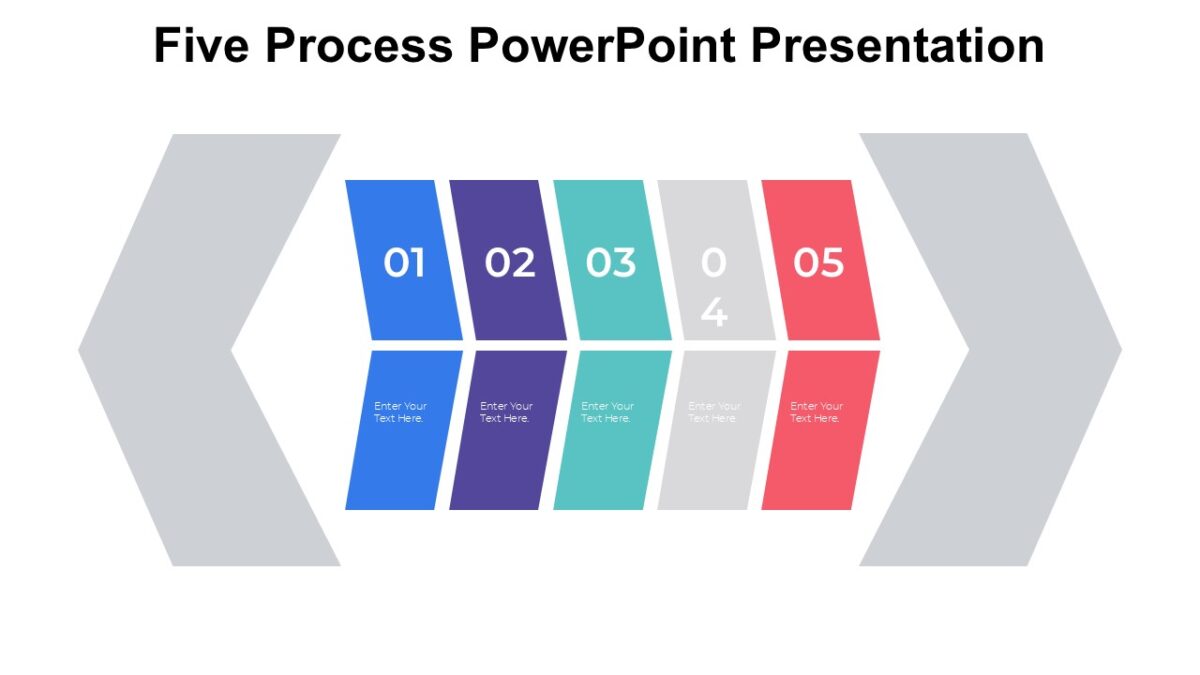 Five Process PowerPoint Presentation - PPTUniverse