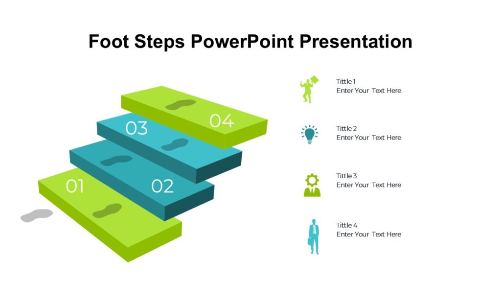 Foot Steps PowerPoint Presentation : 100% Editable PPTx