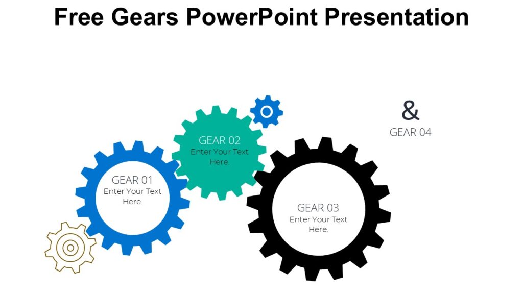 Free Gears PowerPoint Presentation : 100% Editable PPTx