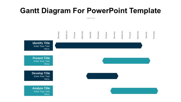 Gantt Diagram For PowerPoint Template - PPTUniverse