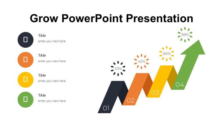 Grow PowerPoint Presentation : 100% Editable PPTx