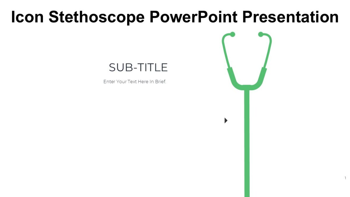 Icon Stethoscope PowerPoint Presentation : 100% Editable PPTx