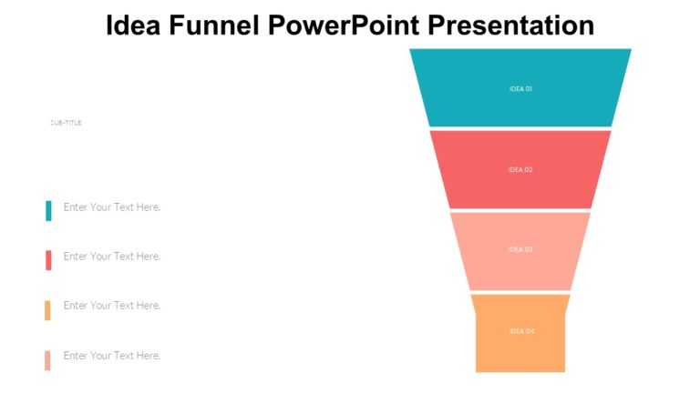 Idea Funnel PowerPoint Presentation : 100% Editable PPTx